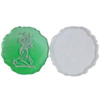 China Irregular Shape Silicone Resin Mold Poxy Jewelry 3D Coaster Moulds for sale