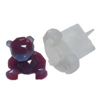 China Handmade Silicone Resin Mold Diy Epoxy 3D Bear Silicone Mold Reusable for sale