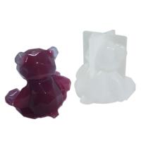 China Handmade Silicone Resin Mold Diy Epoxy 3D Bear Silicone Mold Reusable for sale