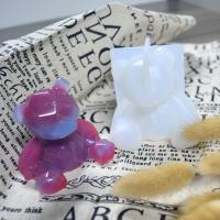 China Handmade Silicone Resin Mold Diy Epoxy 3D Bear Silicone Mold Reusable for sale