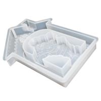 China House Shape Tray Silicone Resin Mold Para Resin Epoxy For Craft Projects for sale