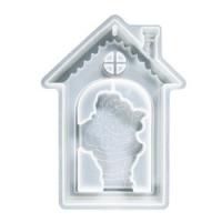 China House Shape Tray Silicone Resin Mold Para Resin Epoxy For Craft Projects for sale