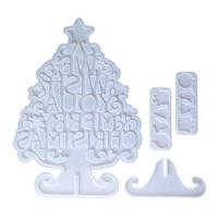 China DIY 3D Christmas Tree Silicone Mold Festival Decoration For Jewelry Making for sale