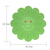 China Durable Dog Slow Feeder Lick Pad Anti Tear Silicone Pet Food Mat for sale