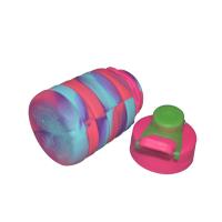 China Multi Colors Sports Silicone Drinking Bottle Foldable Customized 500ml for sale