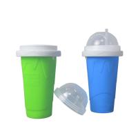 China Outdoor Silicone Ice Cream Container Smoothie Cup Customized With Lid for sale