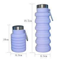 China High Quality Eco-friendly Sports 335ml Silicone Collapsible Water Bottle for sale