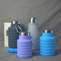 China High Quality Eco-friendly Sports 335ml Silicone Collapsible Water Bottle for sale