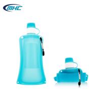 China Silicone Bag Pouch Hiking Customized Double Sealing Collapsible 500ml Drinking Water for sale
