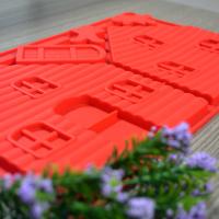 China 3D Silicone Baking Utensils House Shaped Square Handmade Diy Silicone Soap Mold for sale