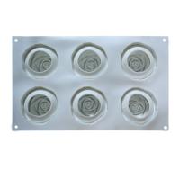 China Cake Decoration Rose Shaped Silicone Mould 3D Food Grade Soap Molds for sale