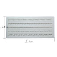 China Rope Shape Cake Baking Utensils Silicone Mould Craft Fondant Customized for sale