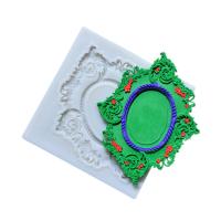 China Customized Silicone Baking Utensils Wreath Shape Food Grade 3D Fondant Molds for sale