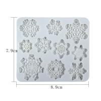 China Silicone Cake Fondant Silicone Moulds Food Grade Handmade Diy Snowflake Shape for sale
