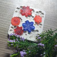 China Silicone Cake Fondant Silicone Moulds Food Grade Handmade Diy Snowflake Shape for sale
