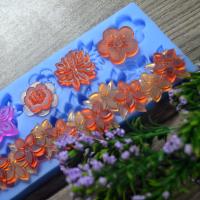 China Food Grade Silicone Baking Utensils Disposable Flower Moulds For Cakes Decorating for sale