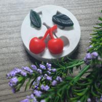 China Cherry Silicone Baking Moulds Bakeware Household Fondant For Cake Decoration for sale