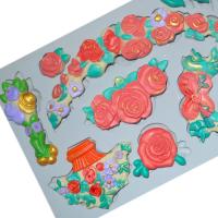 China Household Silicone Baking Utensils Fondant Mold Mat Non Stick Customized for sale