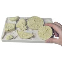 China Personalized Silicone Baking Tools Set Fruit Pattern Fondant Mat Cake Decorating for sale