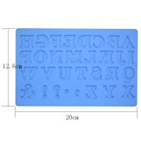 China Silicone Baking Utensils Cake Baking Tool Food Grade Mat 3d Capital Letters Fondant Molds for sale