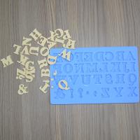 China Silicone Baking Utensils Cake Baking Tool Food Grade Mat 3d Capital Letters Fondant Molds for sale