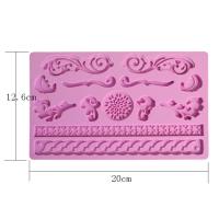 China Furniture Pastry Silicone Baking Utensils Craft Decorating Fondant Lace Mat for sale