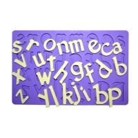 China Fondant Silicone Letter Mold DIY Handmade Alphabet Moulds For Cake Decorating for sale