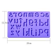China Fondant Silicone Letter Mold DIY Handmade Alphabet Moulds For Cake Decorating for sale
