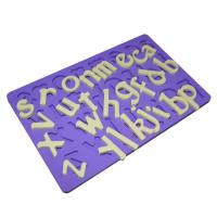 China Fondant Silicone Letter Mold DIY Handmade Alphabet Moulds For Cake Decorating for sale