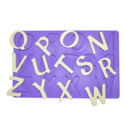 China Silicone Baking Utensils Customized Cake Decoration Tools Alphabet Shape Mold For Fondant for sale