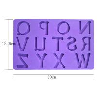 China Silicone Baking Utensils Customized Cake Decoration Tools Alphabet Shape Mold For Fondant for sale