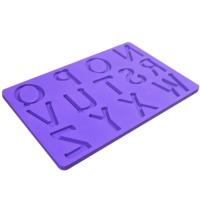 China Silicone Baking Utensils Customized Cake Decoration Tools Alphabet Shape Mold For Fondant for sale