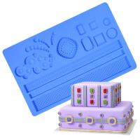 China Silicone Baking Utensils Custom Size Non-Slip Baking Mats Silicone Furniture Fondant Molds Mat for sale
