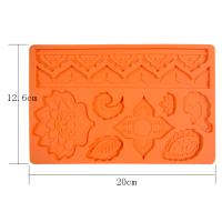 China DIY Silicone Baking Utensils Cake Tools Fondant Silicone Lace Mat Sustainable for sale