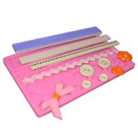 China Cupcake Silicone Baking Utensils Diy Fondant Lace Moulds For Cake Decorating for sale