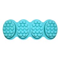 China Diy Handmade Eco Friendly 4 Cavity Silicone Soap Molds Customized for sale