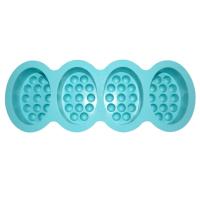 China Diy Handmade Eco Friendly 4 Cavity Silicone Soap Molds Customized for sale