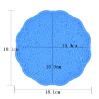 China Handmade Silicone Baking Utensils Round Lace Mat Mold Cake Decorating for sale