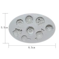 China Cake Decoration Silicone Fondant Molds Food Grade Custom Size for sale