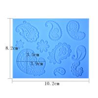 China Reusable Silicone Baking Utensils Edible Square Lace Mats For Cake Decorating for sale