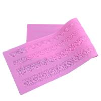 China OEM / ODM Silicone Cute Cake Lace Mat , Silicone Lace Mats For Cake for sale