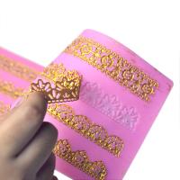China OEM / ODM Silicone Cute Cake Lace Mat , Silicone Lace Mats For Cake for sale