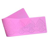 China Homemade Silicone Baking Utensils Stocked Fondant Lace Moulds For Cake Decorating for sale