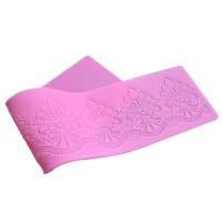 China Homemade Silicone Baking Utensils Stocked Fondant Lace Moulds For Cake Decorating for sale