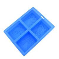 China New Design Customize Food Grade 4 Cavity Silicone Soap Mould Sustainable for sale