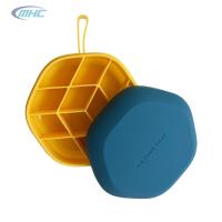 China Food Grade Silicone Ice Mold Sustainable Diamond Shape Silicone Ice Cube Trays for sale