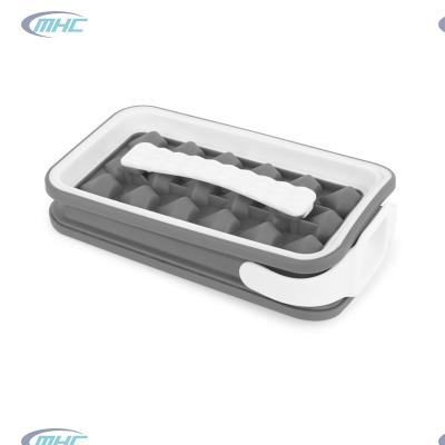 China OEM Silicone Ice Mold Eco Friendly Freezing Reusable Portable Ice Ball Maker for sale