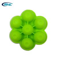 China Waterproof Silicone Ice Mold 7 Cavity BPA Free Ice Cream Moulds Ball Shaped for sale