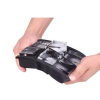 China 3D Square Silicone Ice Cube Trays Non Stick 15.5*11*5cm Customized for sale