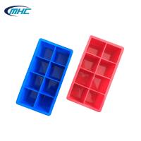 China 3D Square Silicone Ice Cube Trays Non Stick 15.5*11*5cm Customized for sale